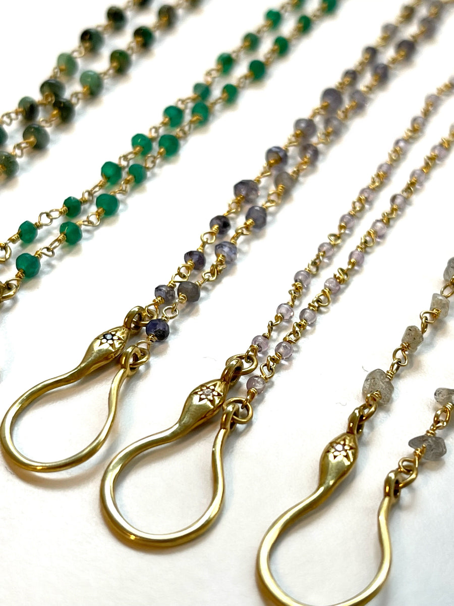 שרשרת נחש ג'ייד סגולה – OSHKA